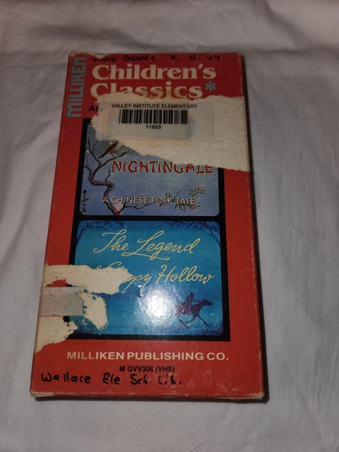 THE NIGHTINGALE & The Legend of Sleeping Hollow (VHS) Ex Library Rental ...