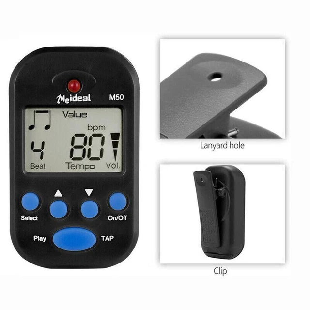 METRONOME DIGITAL LCD Clip-On Mini Professional For Guitar Violin ...