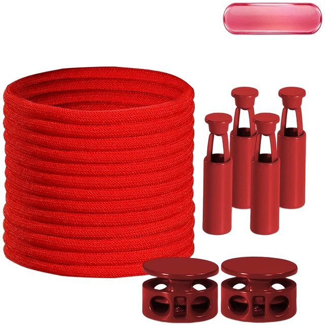 NO-TIE ELASTIC SHOELACES with Durable Metal Buckles for All Shoe Types ...