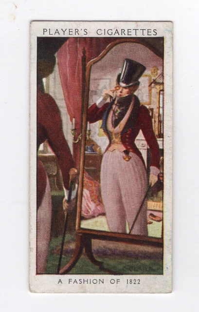 PLAYERS FASHION CARD #40 Dressed for Hyde Park in Cossack Trousers 1822 ...