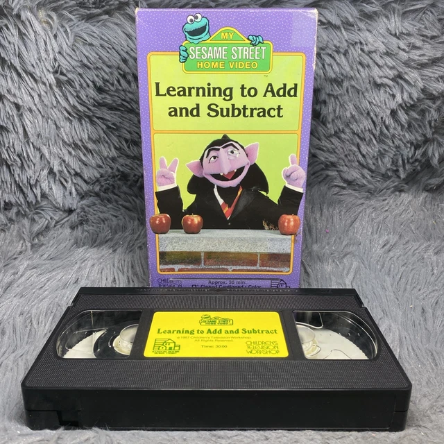 SESAME STREET HOME Video VHS Tape 1987 Learning to Add & Subtract w ...