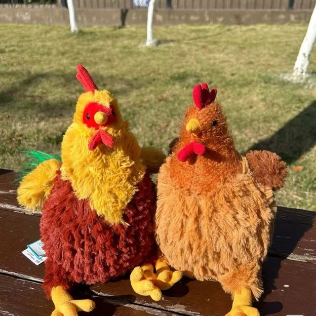 ADORABLE CECILE CHICKEN Plush Soft Stuffed Animal Doll Kid Rooster Toy ...