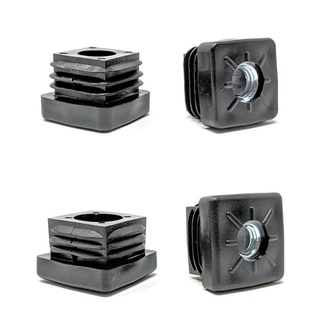SQUARE TUBE INSERTS for M10 Adjustable Screw-On Feet - Made in Germany ...