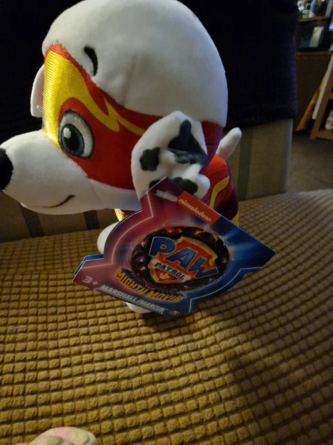 NICKELODEON'S PAW PATROL The Mighty Movie 'MARSHALL/MARCUS' Plush Toy ...