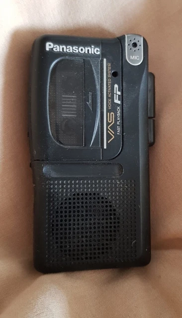 DICTAPHONE ENREGISTREUR VOCAL microcassette vintage Panasonic Talk Book ...