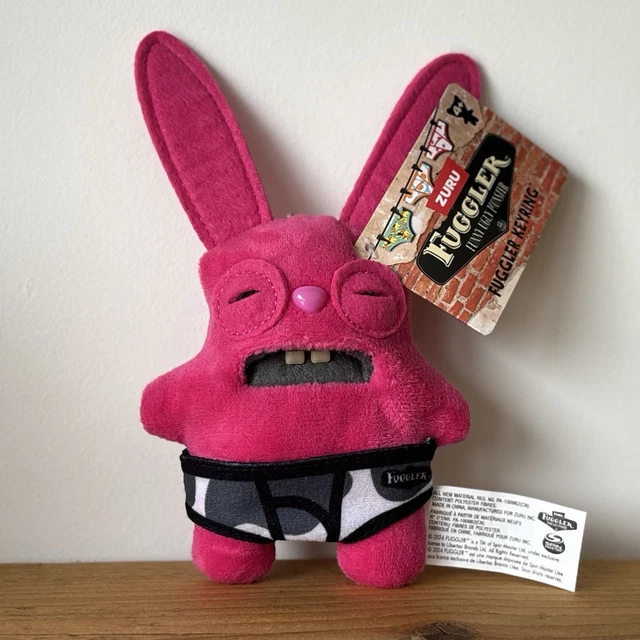FUGGLER - RABID Rabbit - Keychain - Pink With Underpants £5.95 ...