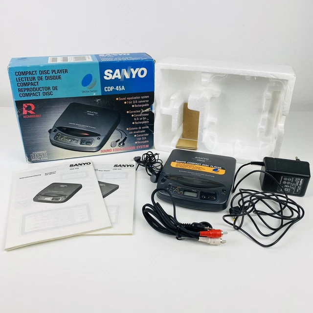 SANYO CDP-45A TRAGBARER CD Player Compact Disc Player in OVP Vintage ...