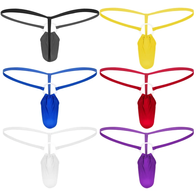 SEXY MEN'S SHEER Micro G-String Bulge Pouch Thongs Jockstrap Sleepsuit ...