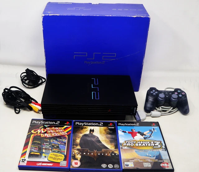 2002 SONY PLAYSTATION 2 Ps2 Pal Console Boxed + Controller & Games Lot ...