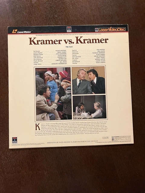 DISQUE LASER : Kramer Vs. Kramer - (1981) Dustin Hoffman, Meryl Streep EUR 4,48 - PicClick FR