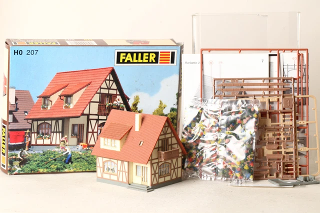 FALLER H0 207 Einfamilienhaus Fachwerk halb gebaut mit OVP (282098) #84 ...