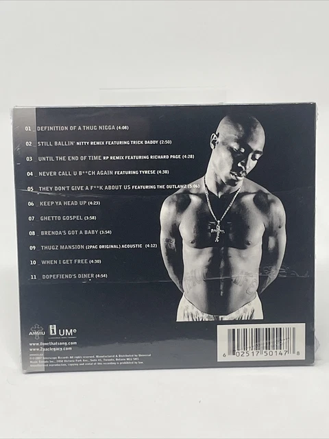 2PAC - THE BEST OF 2 PAC Part 2 LIFE CD ~ GANGSTA RAP TWO ~ TUPAC ...