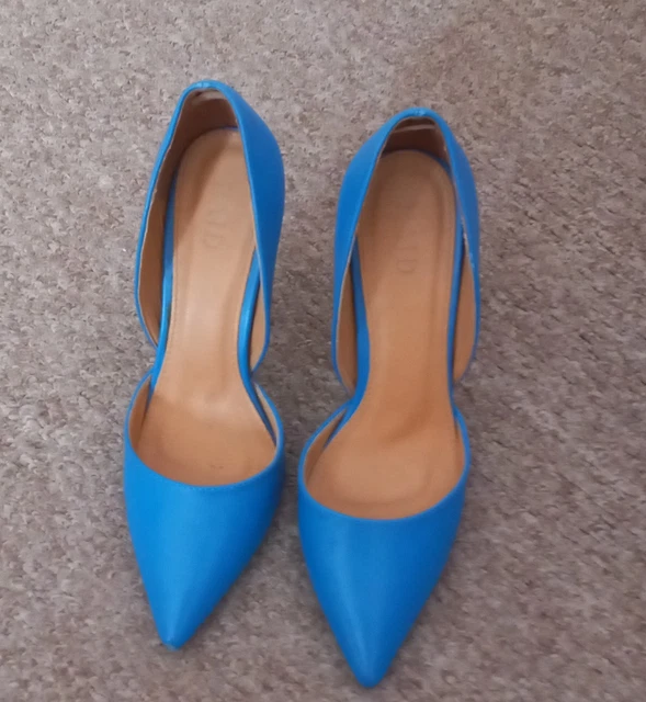 WOMENS BLUE HEELED Shoes Size 7 £2.49 - PicClick UK
