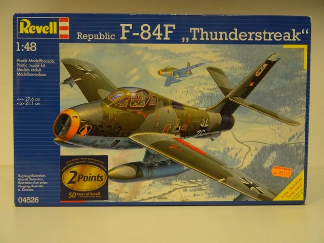 REVELL REPUBLIC F-84F Thunderstreak ""Luftwaffe"" kit 1:48 #04526 EUR 49,00 - PicClick IT