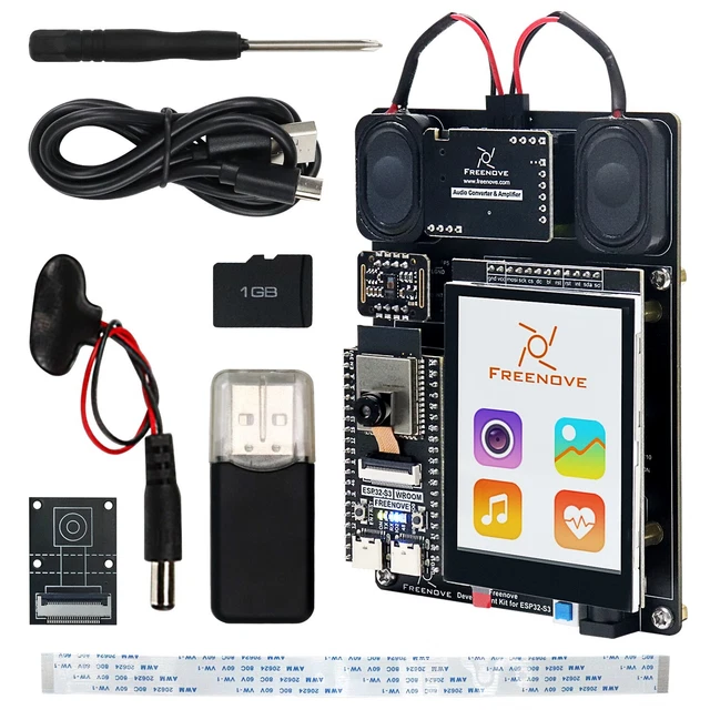 FREENOVE DEVELOPMENT KIT for ESP32-S3-WROOM CAM Dual-core 32-bit 240 ...