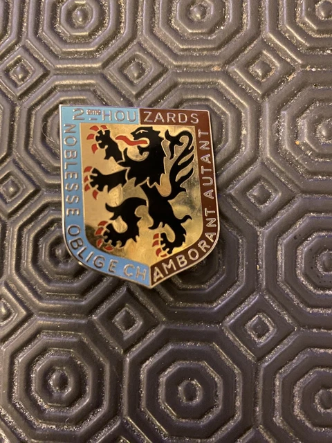 INSIGNE MILLITAIRE 2 Ieme Régiment De Hussards Arthus Bertrand EUR 10 ...