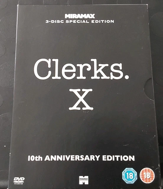 CLERKS (DVD, 2005) 3 Disc 10th Anniversary special edition Kevin Smith ...