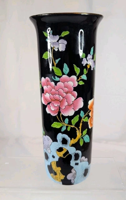 H.J WOOD & Sons Vase Sheraton Pattern Designed by Frederick Rhead 26cm ...