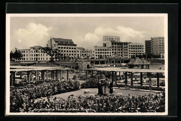 CPA DURBAN, AMPHITHEATRE Flower Gardens 1938 EUR 7,00 - PicClick FR