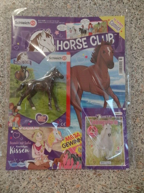 SCHLEICH ZEITSCHRIFT # HORSE CLUB Nr. 37 mit Pferd Figur Neu+OVP EUR 4 ...