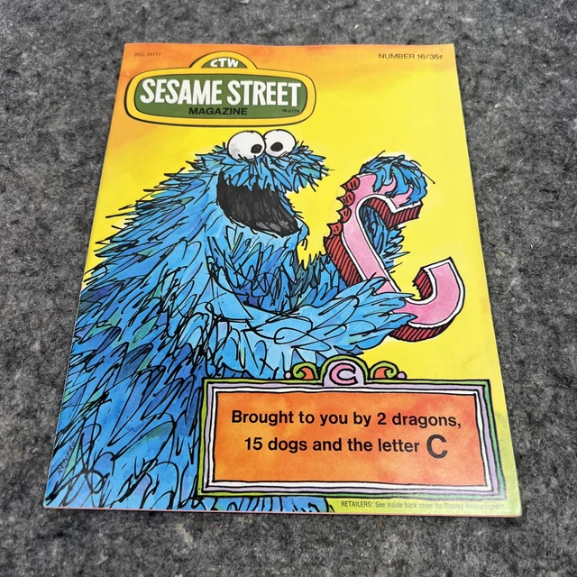 SESAME STREET MAGAZINE Issue #16 (Nov 1972) Children's Television ...