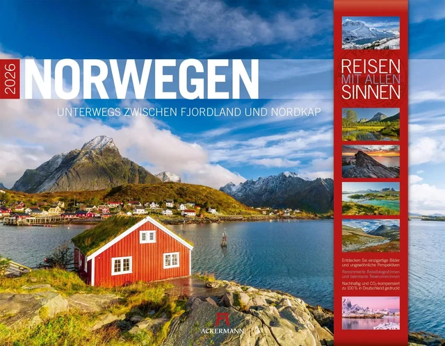 NORWEGEN KALENDER 2026 Unterwegs zwischen Fjordland und Nordkap | GmbH ...
