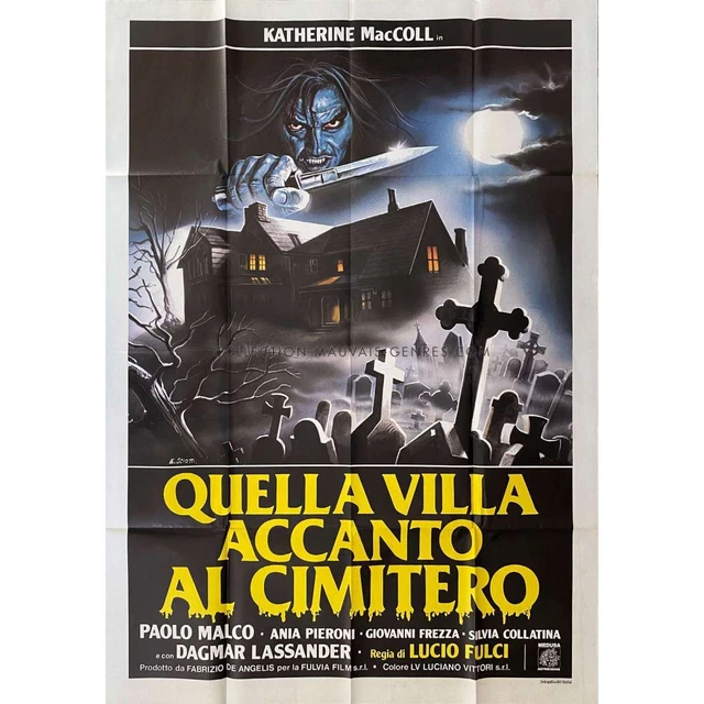 LA MAISON PRES DU CIMETIERE Affiche de cinema - 100x140 cm. - 1981 ...