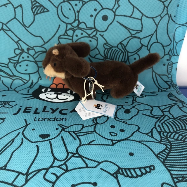 JELLYCAT OTTO SAUSAGE Dog keyring Bag Charm Rare Brand New With Tags ...