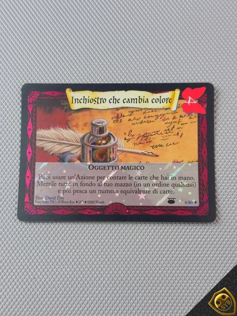 HARRY POTTER COLOR Change Ink Diagon Alley 4/80 TCG Holo Foil Italian £ ...