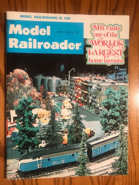 VINTAGE MODEL RAILROADER Magazine - Largest Home Layouts - June 1976 ...