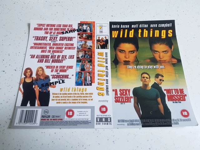 WILD THINGS - Sample VHS Video Sleeve - Large Box Denise Richards £1.99 ...