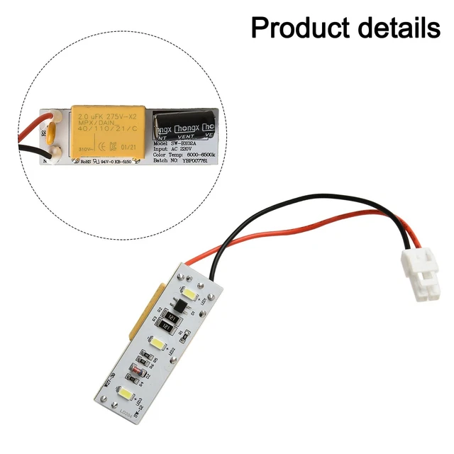 SWBX02A CARTE CIRCUIT Lumière LED pour Réfrigérateurs 220V Fonction Souple Lu EUR 10,01 ...