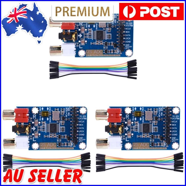 I2S ADC AUDIO I2S Capture Card Module Master Slave Mode Development ...
