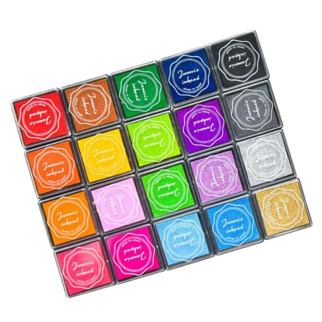 RAINBOW INK PAD Stamp Craft for Fingerprints Postage Stamps Child £10. ...