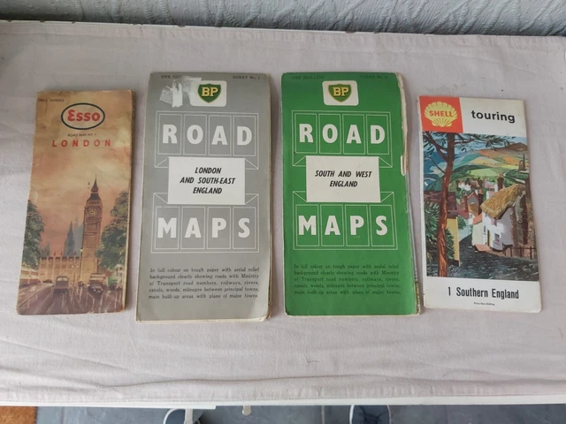 VINTAGE ESSO BP Shell Road Maps London SE England £14.95 - PicClick UK