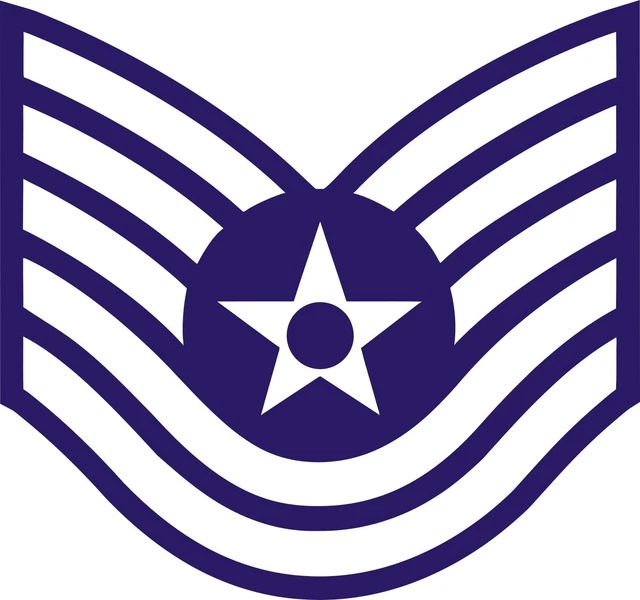 US AIR FORCE USAF Technical Sergeant Rank Insignia Decal / Sticker $11. ...