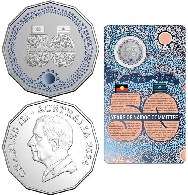 2024 NAIDOC WEEK Uncirculated 50c Coloured Coin in Card - Free Registered Post $49.00 - PicClick AU