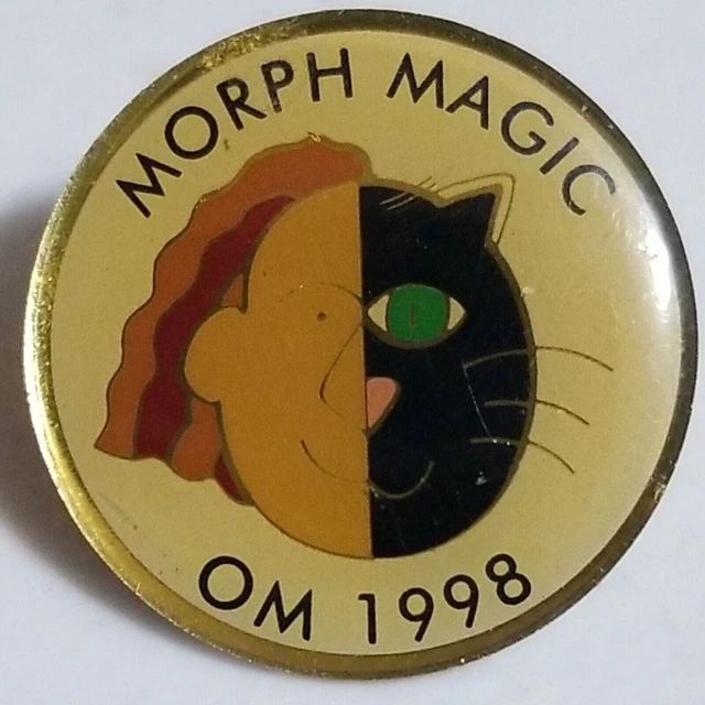 OM PIN 1998 Odyssey of the Mind 💥Morph Magic Cat Pinback OOTM £31.29 ...