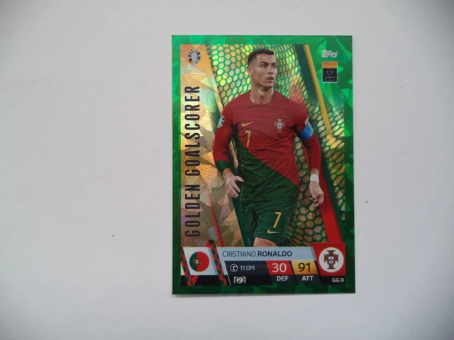 TOPPS MATCH ATTAX Euro 2024 Cristiano Ronaldo Golden Goalscorer ...