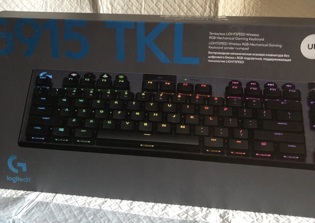 LOGITECH G915 TKL Wireless Gaming Tactile Keyboard, UK English (Qwerty ...