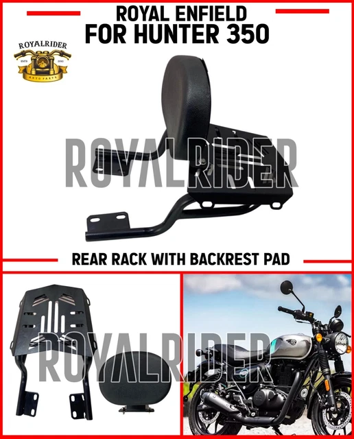 ROYAL ENFIELD “LUGGAGE RACK WITH BACKREST PAD” For HUNTER 350 $107.91 ...