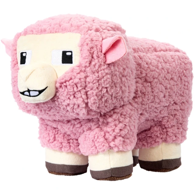 MINECRAFT MOVIE PLUSH Pink Sheep Lamb 20cm Kids Childrens Fun Play Soft ...