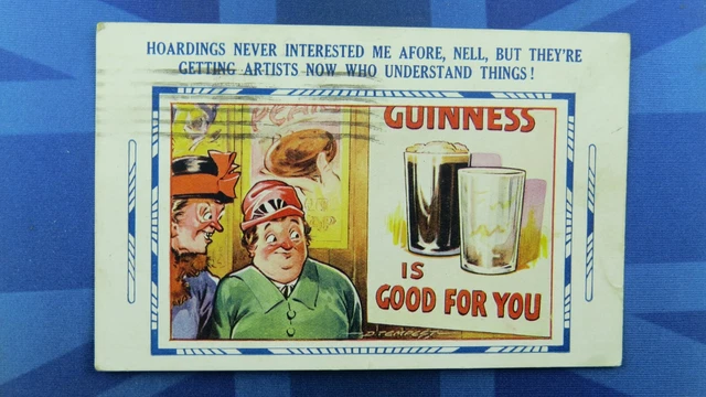 VINTAGE BAMFORTH COMIC Postcard 1931 GUINNESS IS GOOD FOR YOU Poster ...