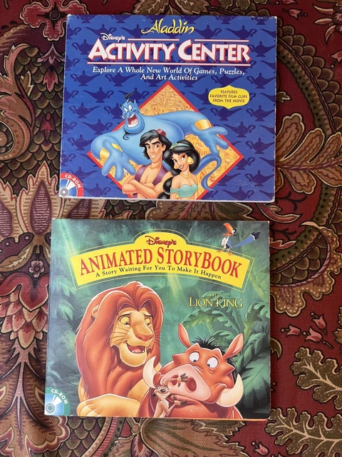 DISNEY'S THE LION King Animated Storybook & Aladdin Activity Center CD ...