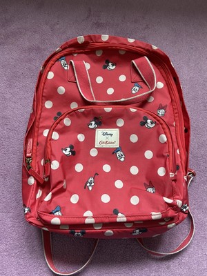 CATH KIDSTON DISNEY Backpack Mickey Mouse Red Polka Dot Spot Pocket ...