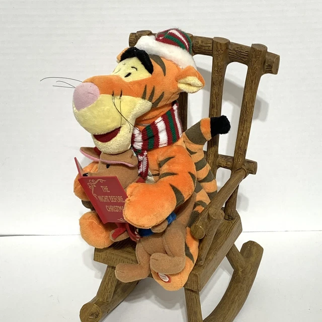 DISNEY TIGGER IN rocking chair Animated from Winnie the Pooh. 19 Shelf ...