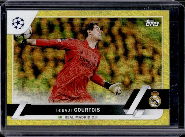 2022-23 TOPPS JADE UEFA Club Competitions Thibaut Courtois Yellow Jade ...