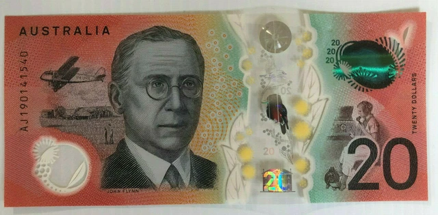 AUSTRALIAN BANKNOTE: 2019 Scarce $20 With Both Signatures Long EUR 27 ...