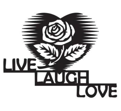 LIVE-LAUGH-LOVE DESIGN DXF,CDR files for CNC Vector, plasma Router ...