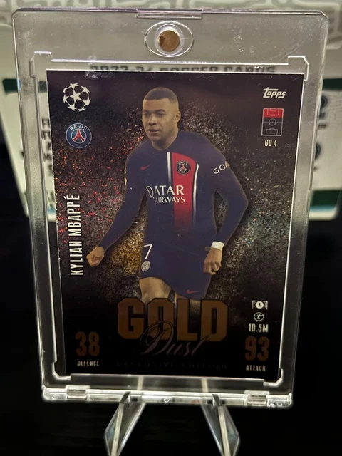 TOPPS MATCH ATTAX CL 23/24 Nr. GD 4 Kylian Mbappe Gold Dust EUR 39,00 ...